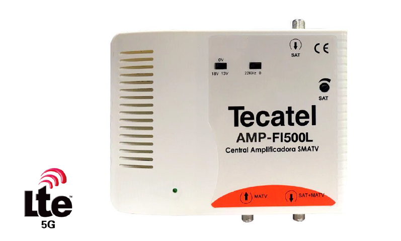 Central Amplificadora FI 35dB LTE 5G Tecatel AMP-FI500L