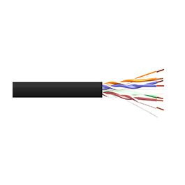 Copper UTP Cable Cat 6 black exterior coil 305m