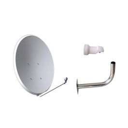 80cm Satellite Dish Kit with LNB and Wall Support