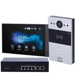 Akuvox Surface Mount IP Video Intercom Kit with Linux Panel and Monitor