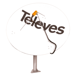 1.8m Centered Focus Aluminum Satellite Dish Televes 7489