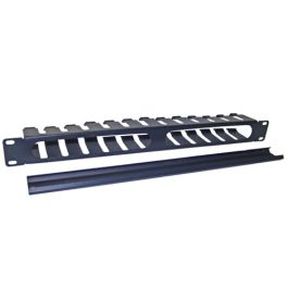 Openetics 1U Horizontal Cable Management Panel with Cover for 19" Rack
