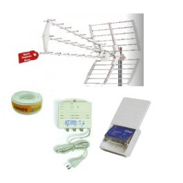 TDTprofesional LTE DTT kit maximum gain 58dB + 20 meters of cable