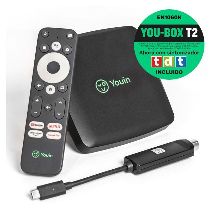 Android TV Receiver with 4K 1060K TDT Input You-Box
