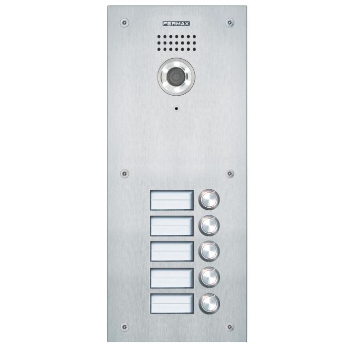 Fermax 1675 – Placa Marine SIP ST3 CP105 con Cámara HD y 5 Pulsadores