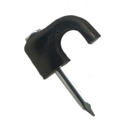 Grapa Coaxial Abierta 6mm Negra (100u) GRAPA-6N TDTprofesional