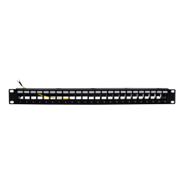 19'' Rack Panel with support for 1U Cables (up to 24 adapt)