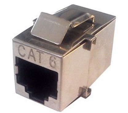 Enfrentador RJ45 FTP CAT6 Hembra - Hembra para Panel Vacío