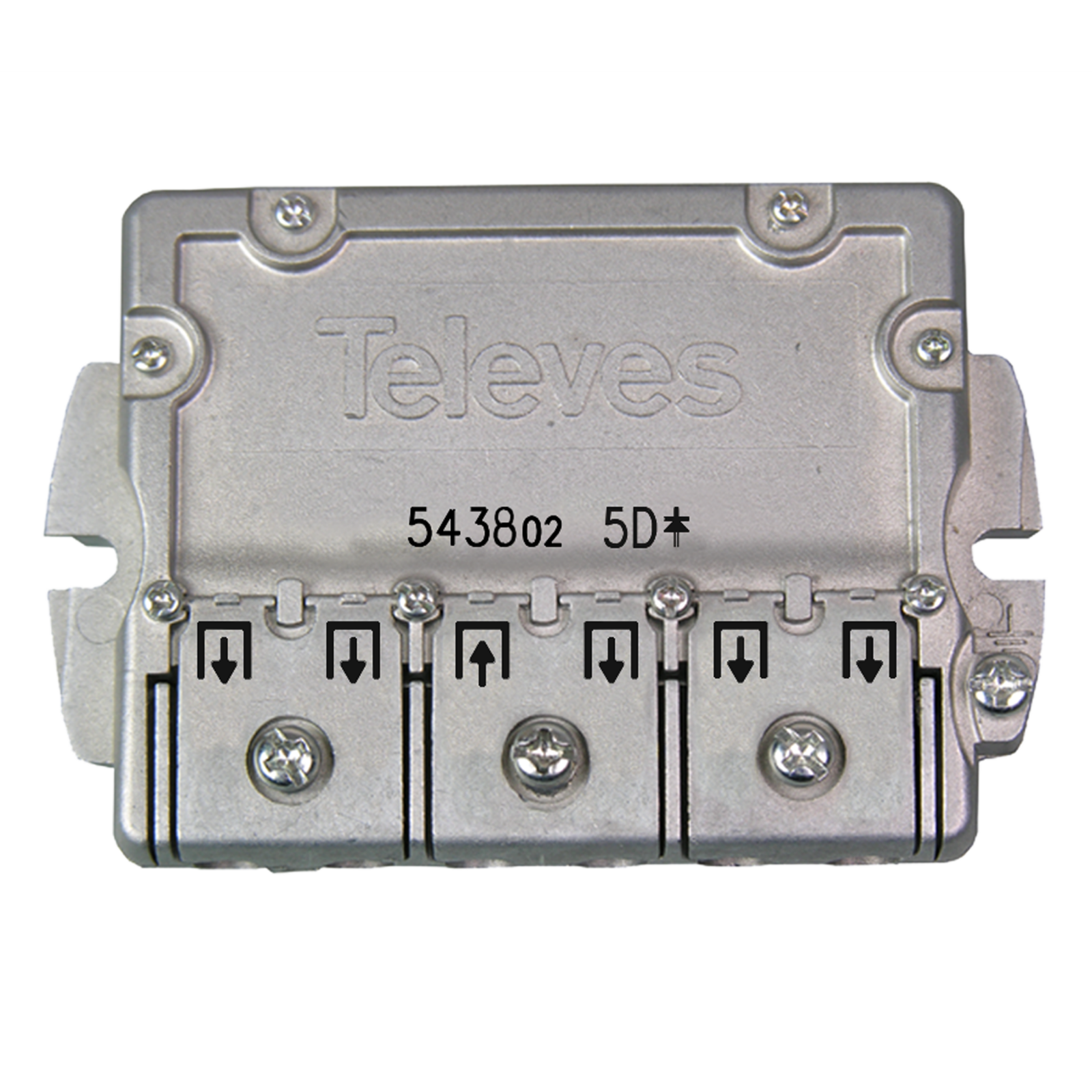 Repartidor TDT-SAT (5-2400Mhz) 5 salidas Brida 10dB Televes